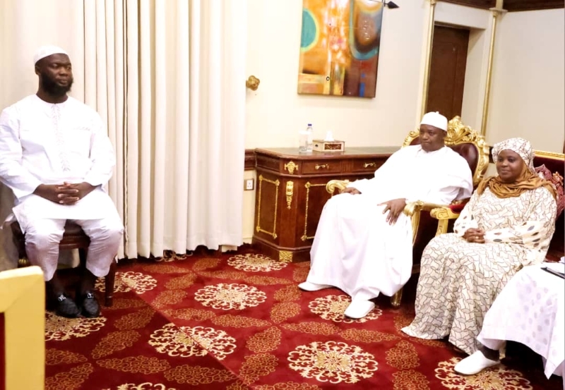 WACA Gambia Briefs President Adama Barrow on the project activities and key milestones. | WACA